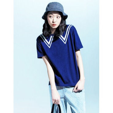 百搭海军衫短袖薄款韩版