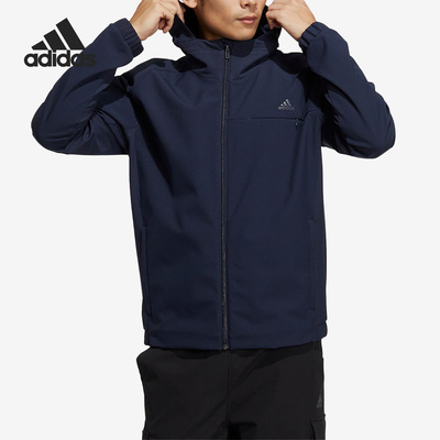 阿迪达斯冬季男子运动连帽夹克
