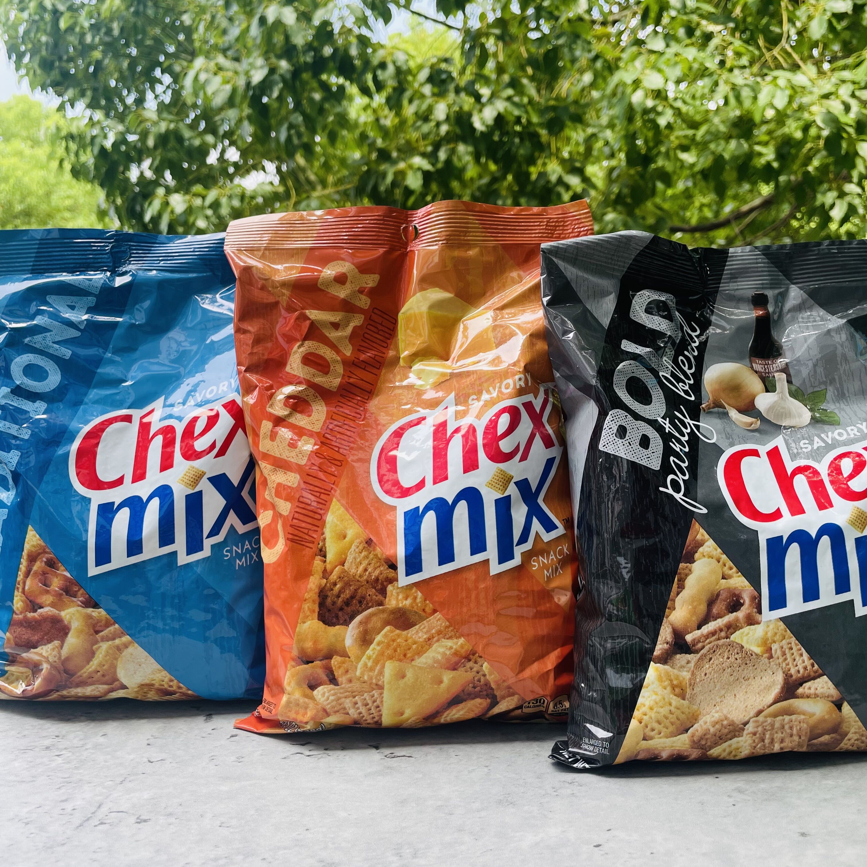 Chex-mix牌混合小吃226g切达奶酪味/派对混合/经典混合美国进口