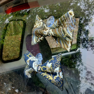 蝴蝶结汽车玻璃装饰品