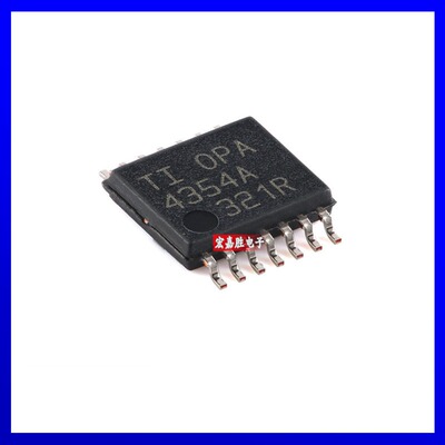 全新原装 OPA4354AIPWR 丝印OPA4354A TSSOP-14 高速运算放大器IC