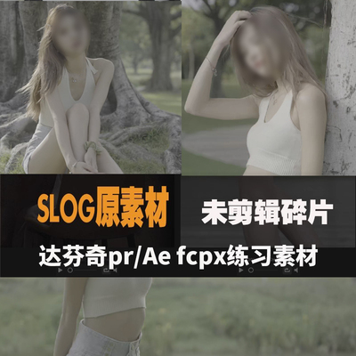 剪辑素材索尼slog3练习混剪pr调色达芬奇后期人物fcpx灰片原素材
