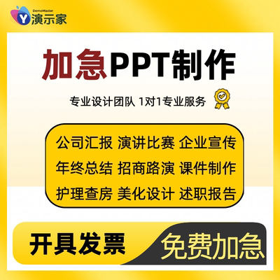 ppt制作代做定制美化修改企业宣传工作汇报演讲课件年终总结述职