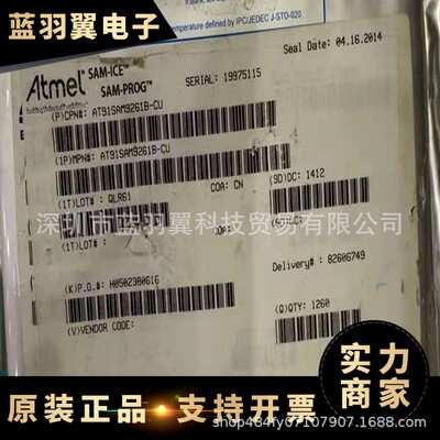 ATMEL/爱特梅尔 AT91SAM9261B-CU 封装LBGA-217 微控制器芯片