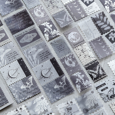 万物静默如迷双享装邮票贴纸包