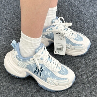 MLB老爹鞋男女NY老花增高运动鞋