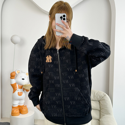 MLB外套男女NY老花满印运动夹克