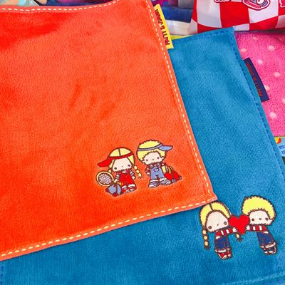 出口日本可爱中古昭和复古patty &Jimmy小毛巾纯棉吸水毛巾面巾