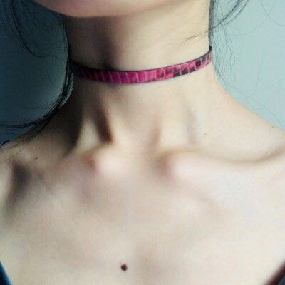 choker原创设计风手工项圈锁骨链