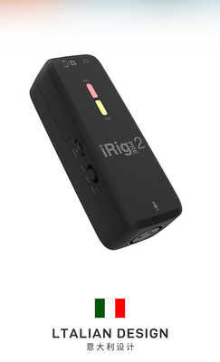 IK iRig Pre 2电容麦克风话放手机安卓相机配音录音K歌放大器