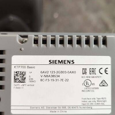 可维修西门子ktp700触摸屏123-2GB03-0AX0，功议价