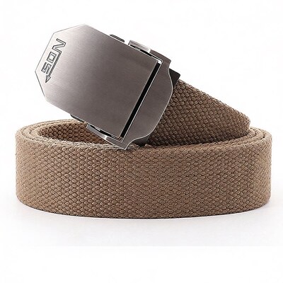 经典加厚编织帆布腰带男士学生户外战术休闲牛仔裤腰带NOS