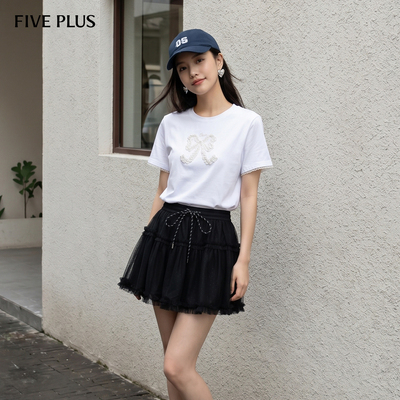 短袖少女感FivePlus蝴蝶结