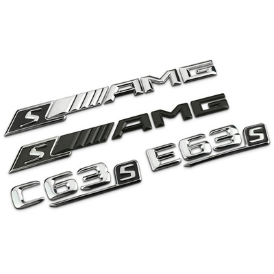 奔驰c级改装金属车贴