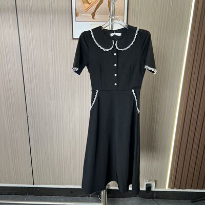 2625撤柜AL法式春夏连衣裙茶歇裙女装新款小黑裙
