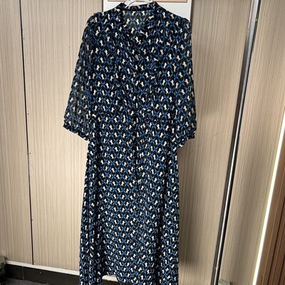 9955品牌撤柜2026年夏季新款中长款连衣裙女士碎花连衣裙