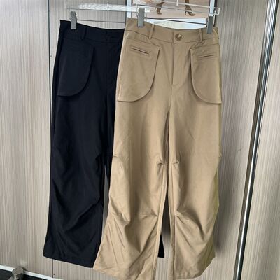 1086显瘦洋气裤子求职季炸街高级感女休闲2026复古工装阔腿裤宽松