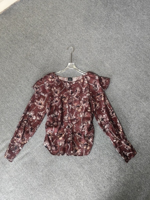 1120品牌撤柜DS秋冬款花色新款韩版气质短款衬衫简约通勤上衣