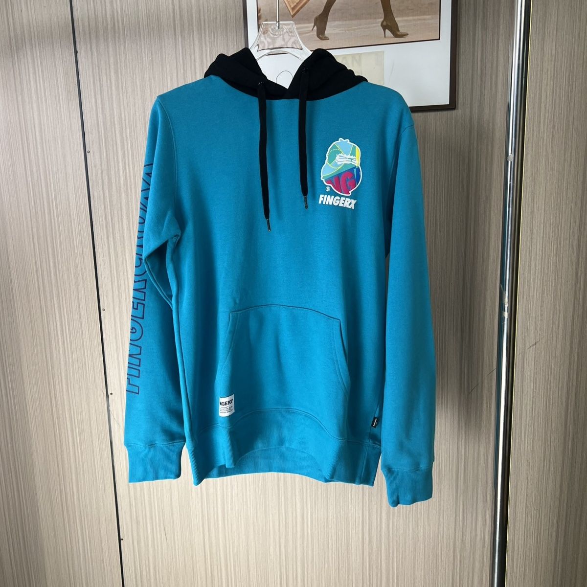 0356品牌撤柜T牌连帽卫衣潮牌印花宽松版上衣