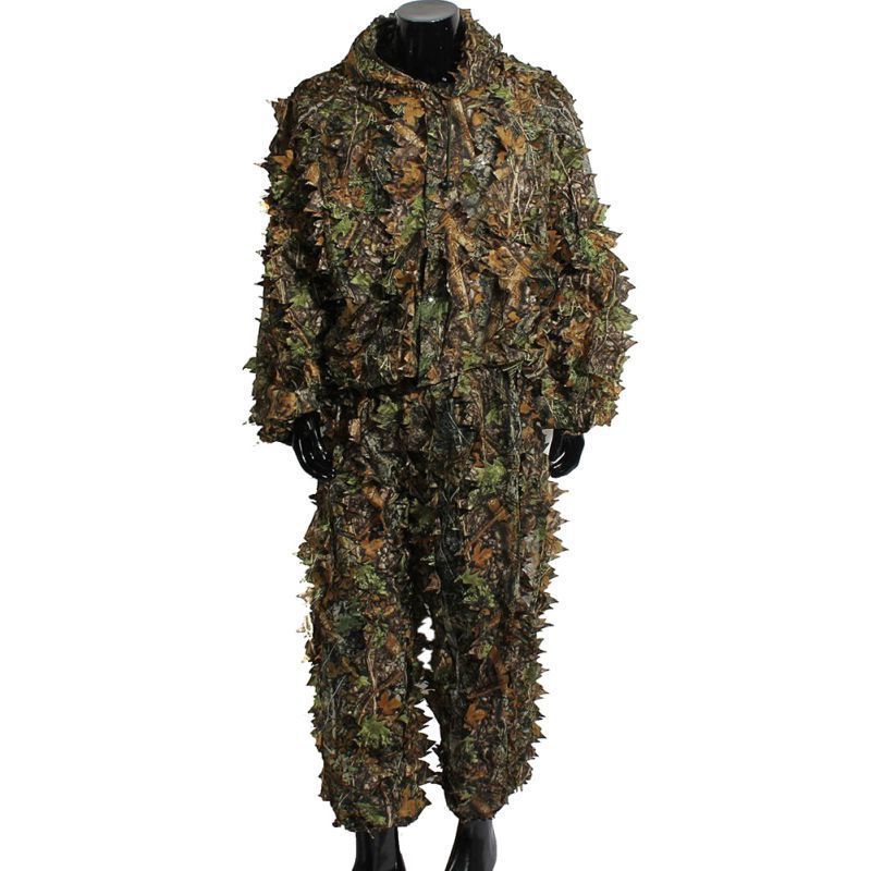 圣诞元旦演出服绝地求生3D树叶迷彩伪装服隐身衣吃鸡吉利服狩猎服