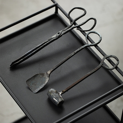 云窝老式铸铁火钳三件套围炉煮茶