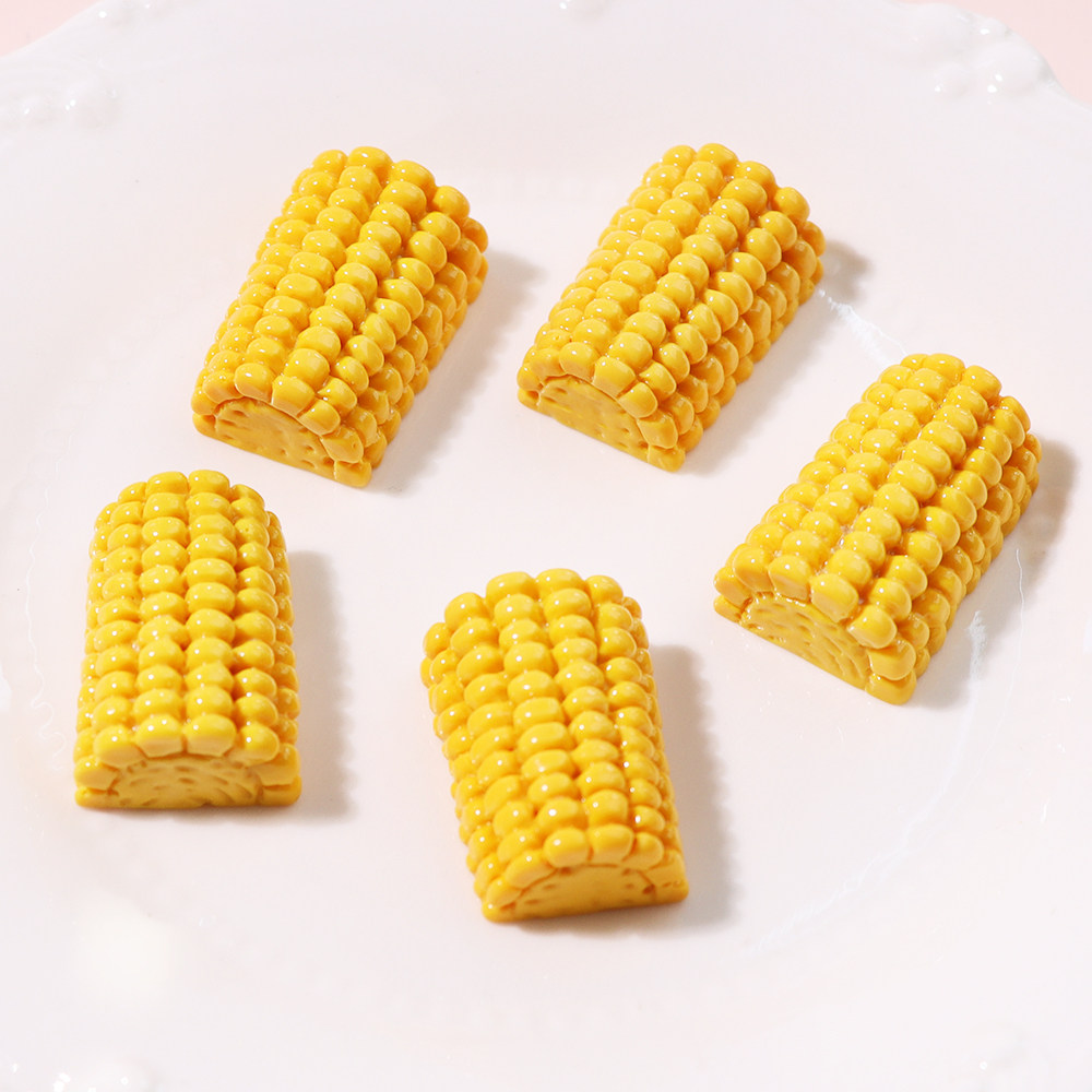 仿真玉米粒奶油胶手机壳树脂饰品配件diy材料包手工自制配饰