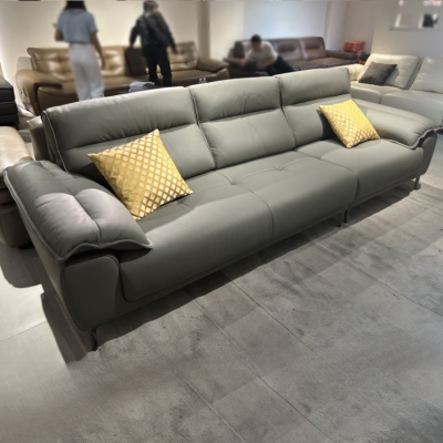 JA156意式极简头层牛皮沙发3米长定制皮色沙发现代简约客厅沙发