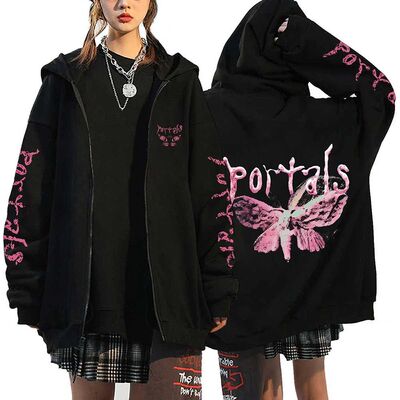 Melanie Martinez Portals Tour Zipper Hoodies Harajuku Casual