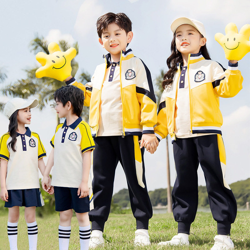 小校服幼儿园园服春秋长袖秋冬运动服男女短袖夏季四件套班服