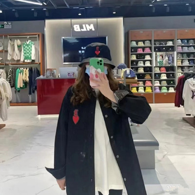 刺绣爱心字母时尚潮流渔夫帽