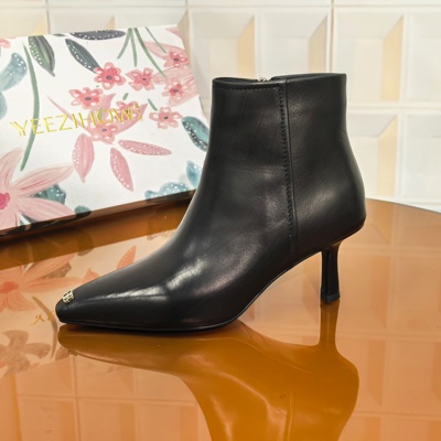 9064/4CM胎牛皮断码撤柜清仓处理女冬季跟鞋细跟春季百搭高跟尖头