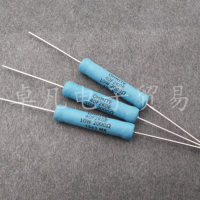 墨西哥产 2K 10W OHMITE 线绕电阻 40F2K0E 2000Ω