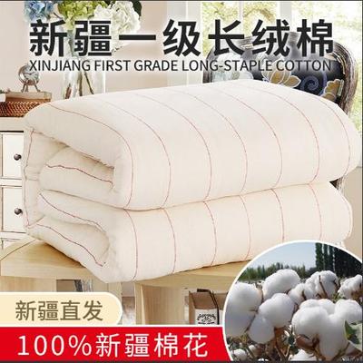 新疆长绒棉加厚保暖冬被全棉花被子被芯垫被纯棉花被单人棉被棉絮