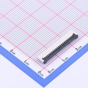 FC10-S20FCT-00 FFC/FPC连接器 间距:1mm P数:20P 翻盖式 下接 原