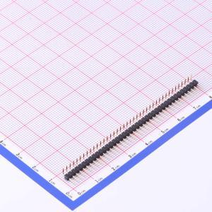 X4611WR-40I-C40D28 排针 间距:2mm 1x40P 弯插 方针 高U镀金抗氧