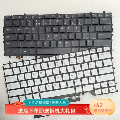 适用于戴尔dell 单键盘 外星人Alienware M15 R2 R3 P37E RGB原装