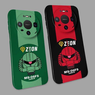 扎古手机壳mate70pro/60/50/40/30机动战士高达动漫ZAKU红绿吉翁P60菲林软壳全包边PURA70米15精孔ip16promax