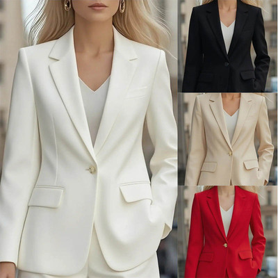 跨境秋季长袖一粒扣西装Suits