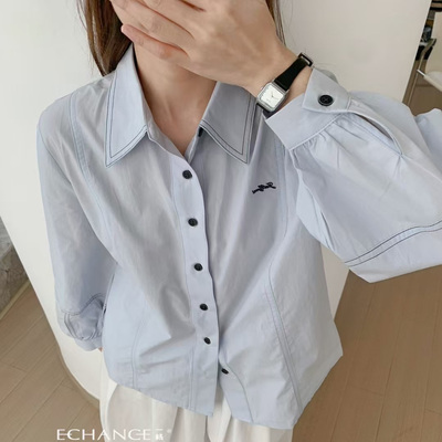 一畅宽松显瘦百搭长袖衬衫女