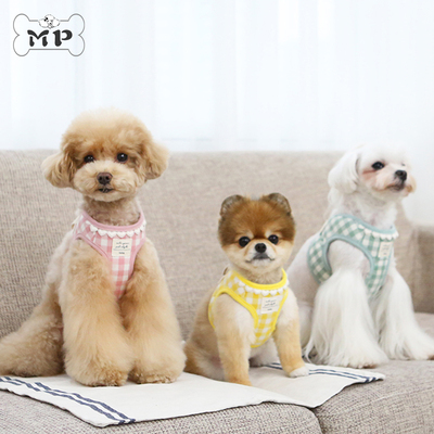 韩国代购itsdog格子猫狗牵引绳