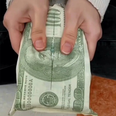 美元卫生纸抽纸彩色美金手帕纸餐巾纸印花金钱趣味创意美式小包钱