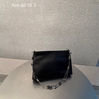 包包女2026新款网红复古羊皮链条小方包真皮手提单肩腋下包斜挎包