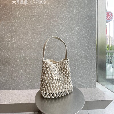 包包女2026新品网红牛皮手工编织