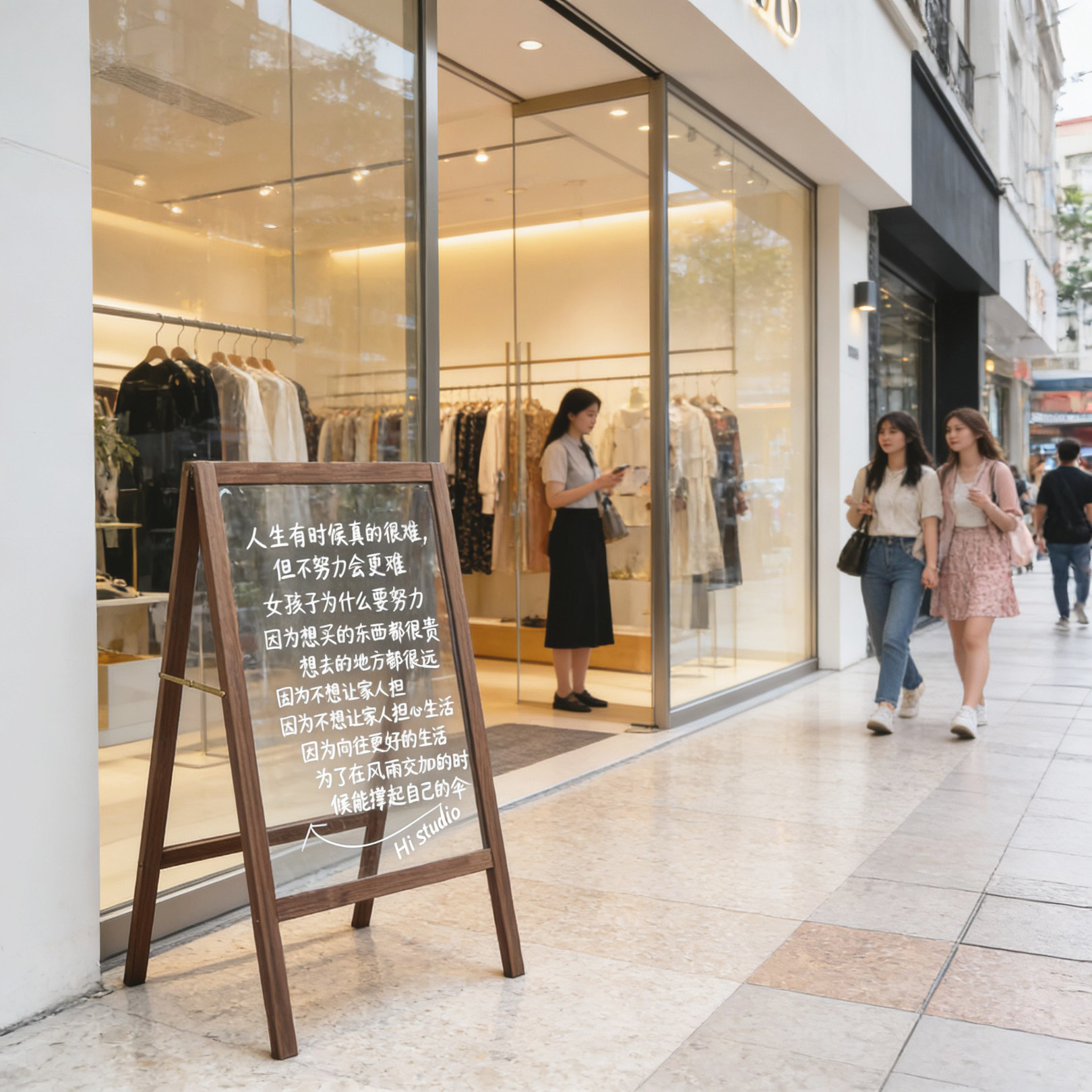 透明双面立式广告牌展示牌迎宾牌亚克力镜面广告展示架折叠落地式
