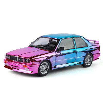 1:24金丽方1901-445电镀版合金汽车模型仿真复古轿车男孩声光玩具