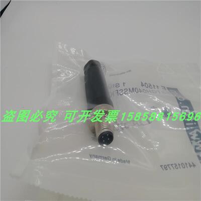 M12四针直公插头E11504 EVC812可接线插头SSTGH040MSSFKPG全新