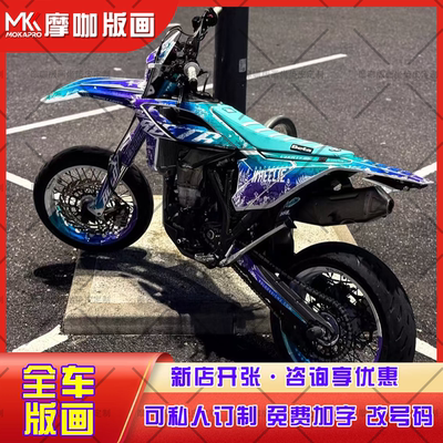 川齐08-21KLX250车身拉花贴纸