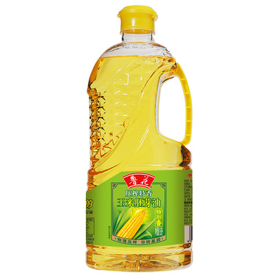 【鲁花正品】鲁花玉米胚芽油1.6L物理压榨特香非转基因家用食用油