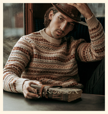 MTROBSON费尔岛羊毛重磅毛衣毛衫