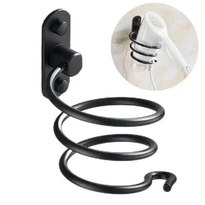 New Bathroom Hair Dryer Holder Useful Spirals Blow Storage